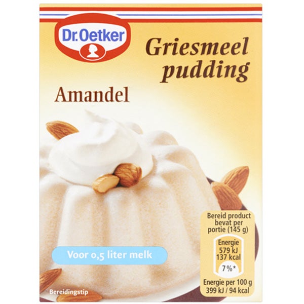 Dr. Oetker Griesmeelpudding Amandel 85g