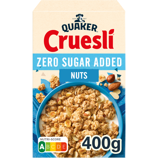 Quaker Cruesli Nuts Zero 400g